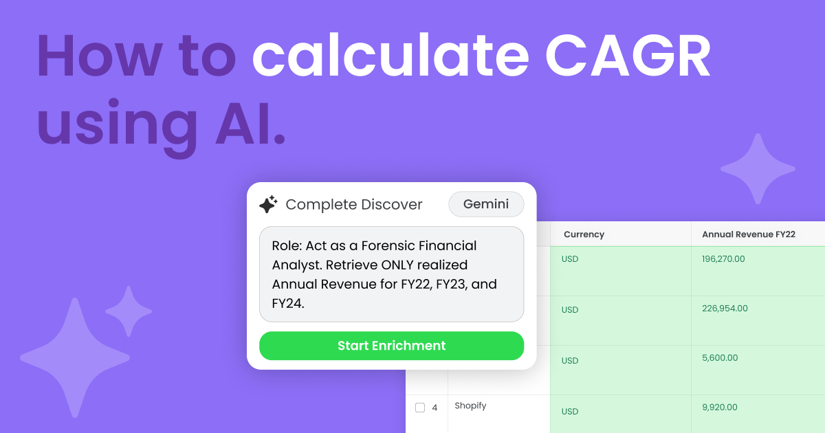 How to Calculate CAGR Using AI and Complete Discover
